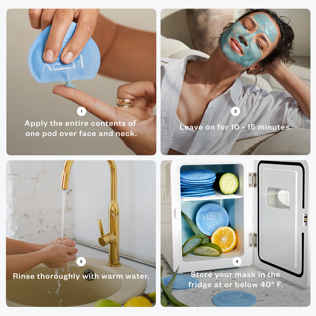 Hydrating Hyaluronic Acid Face Mask – Fridge-Fresh – HPPY Skin